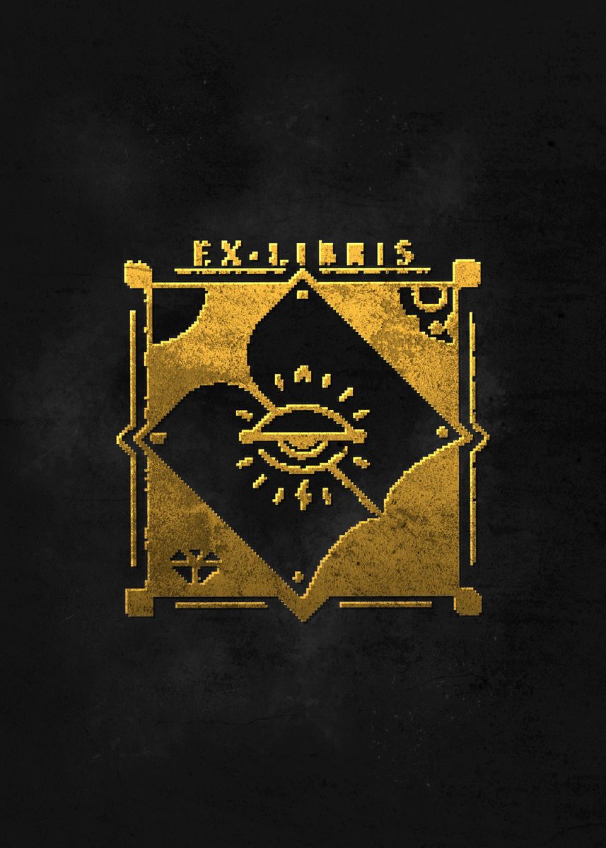 'Ex Libris Dutch metal logo' Poster, picture, metal print, paint by ...