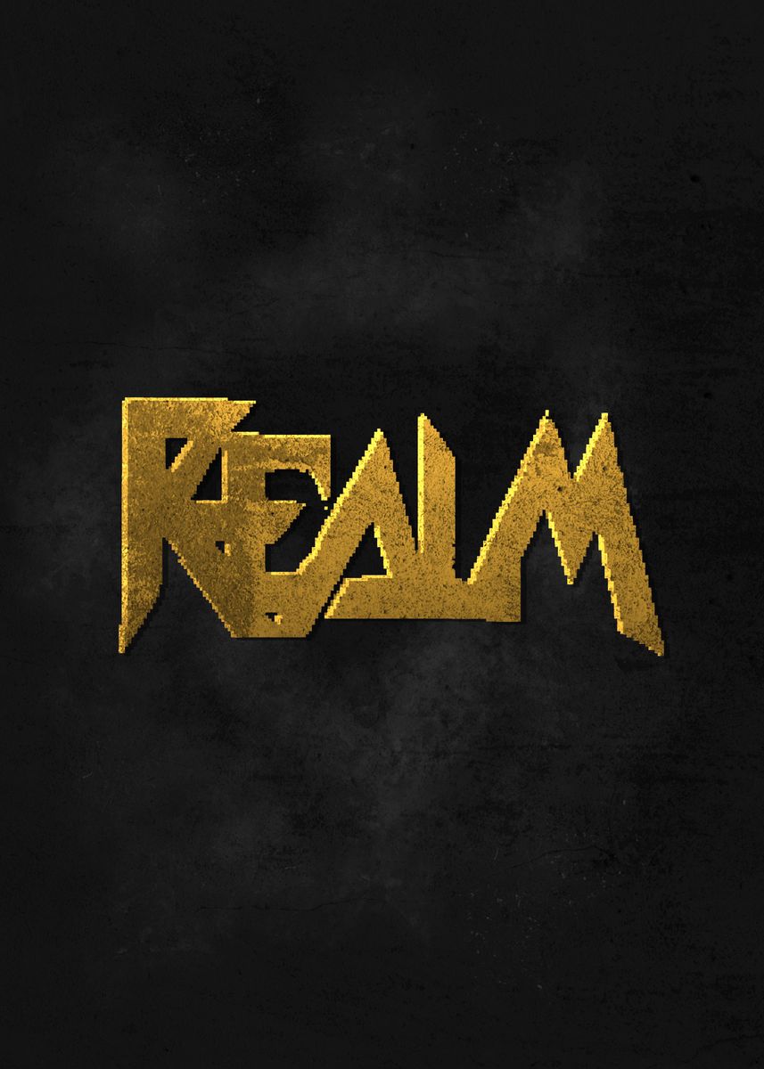 'realm heavy metal logo ' Poster, picture, metal print, paint by erwin ...