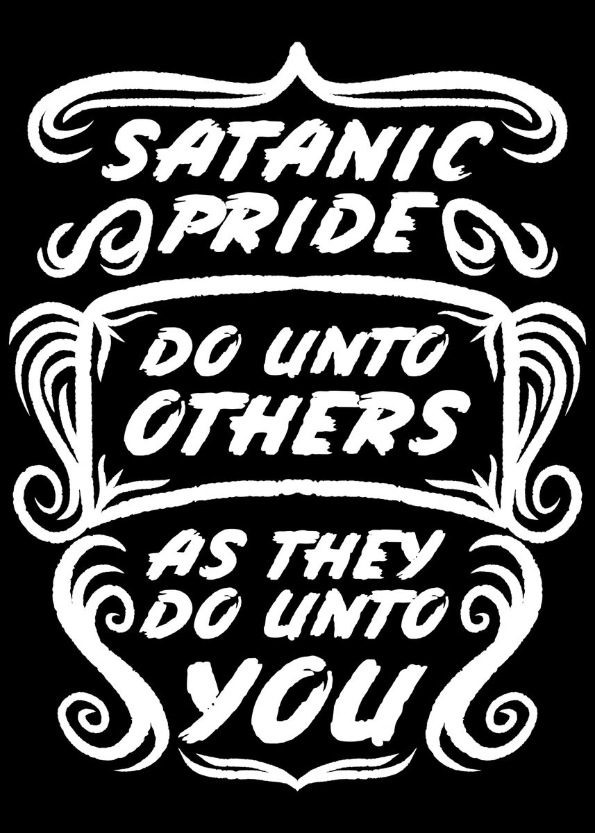 'Satanists Satan Halloween' Poster by Sebastian Wünsche | Displate