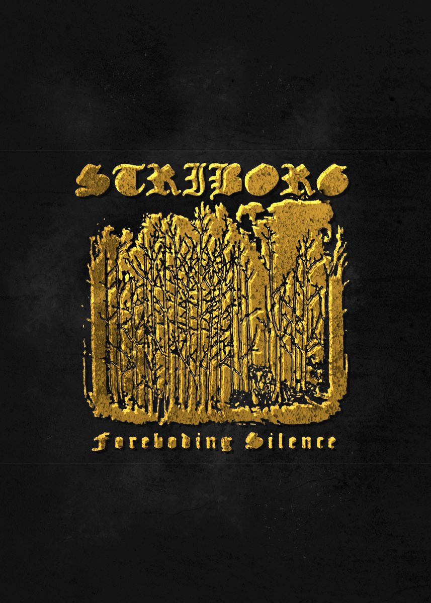 'Striborg black metal logo' Poster, picture, metal print, paint by ...