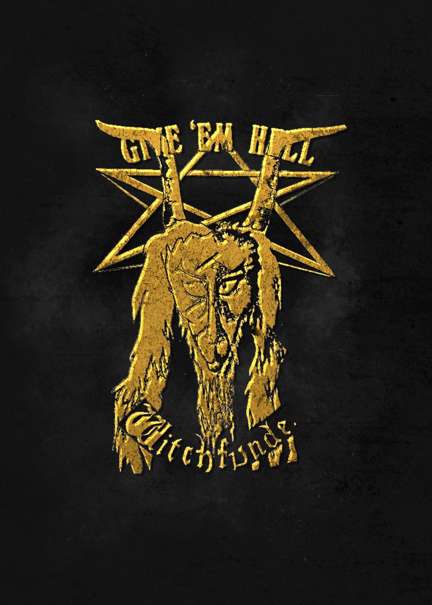 'Witchfynde metal band logo' Poster, picture, metal print, paint by ...