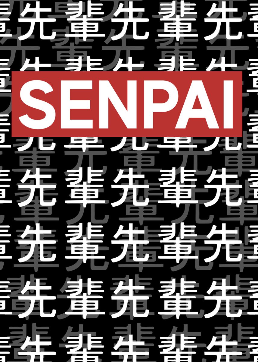 'Senpai Anime ' Poster, picture, metal print, paint by Tip Top | Displate