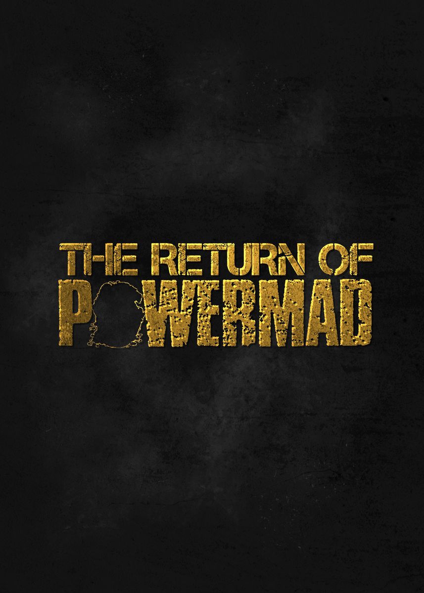 'Powermad metal band logo ' Poster, picture, metal print, paint by ...