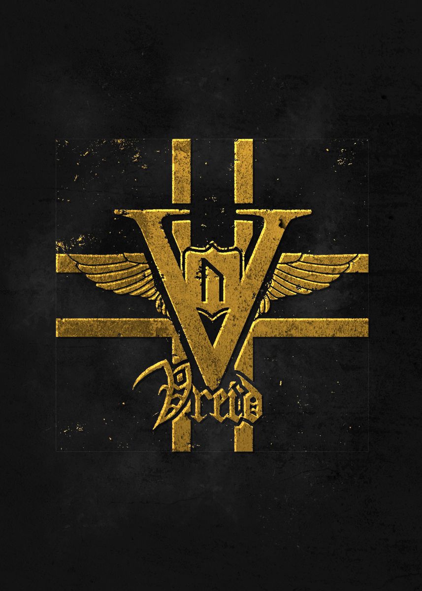 'Vreid Norwegian band logo' Poster, picture, metal print, paint by erwin saputra art | Displate