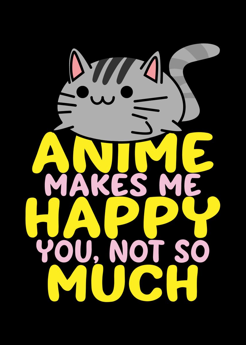 'Anime Kawaii Funny Manga' Poster, picture, metal print, paint by PxL ...