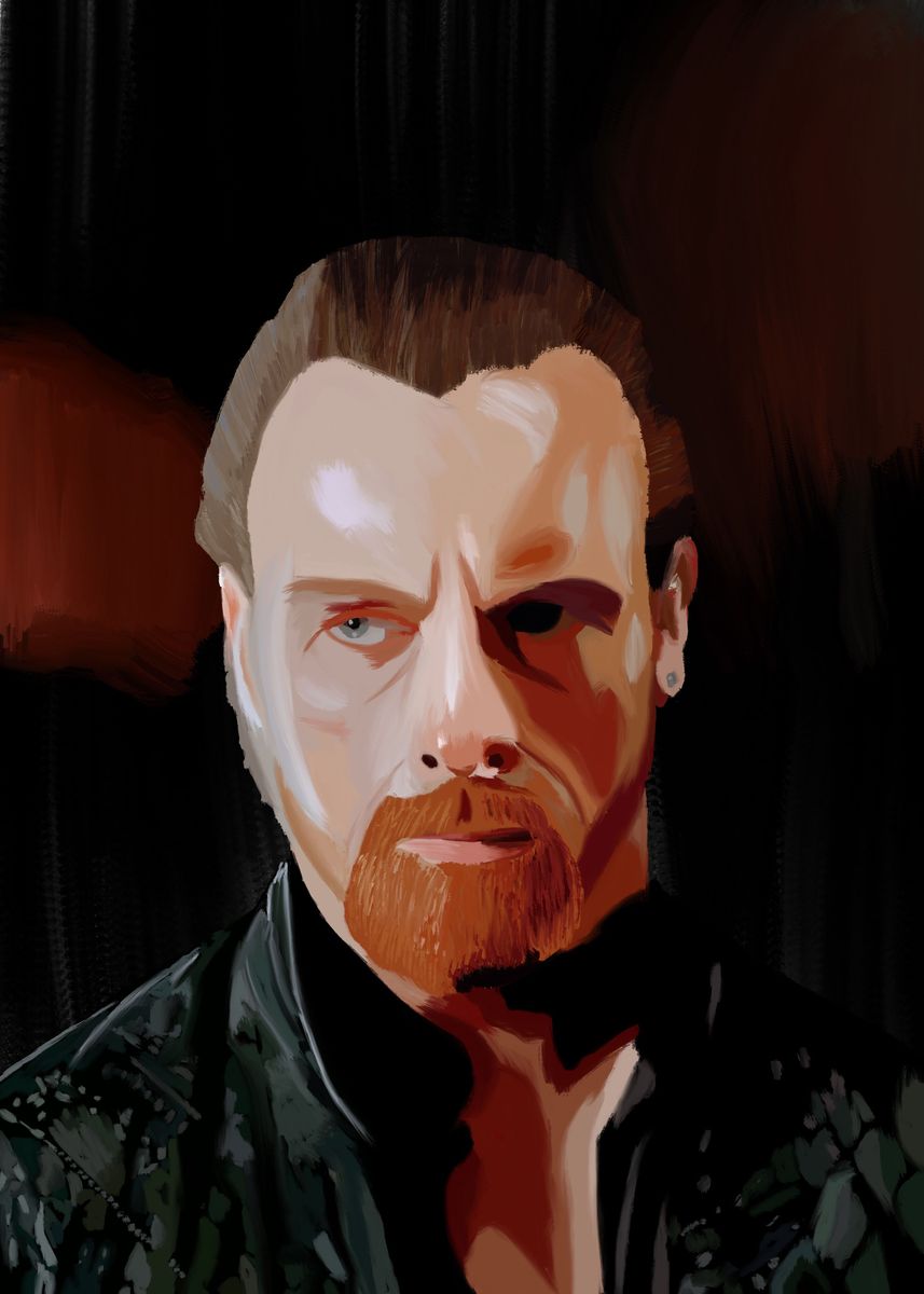 'Captain Flint Orange' Poster, picture, metal print, paint by ...