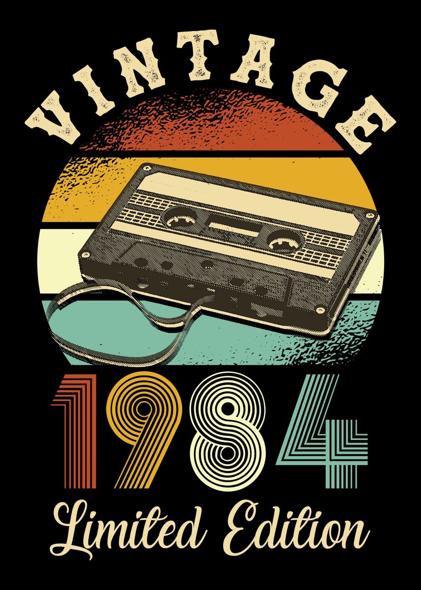 'Vintage 1984' Poster by Cooldruck | Displate