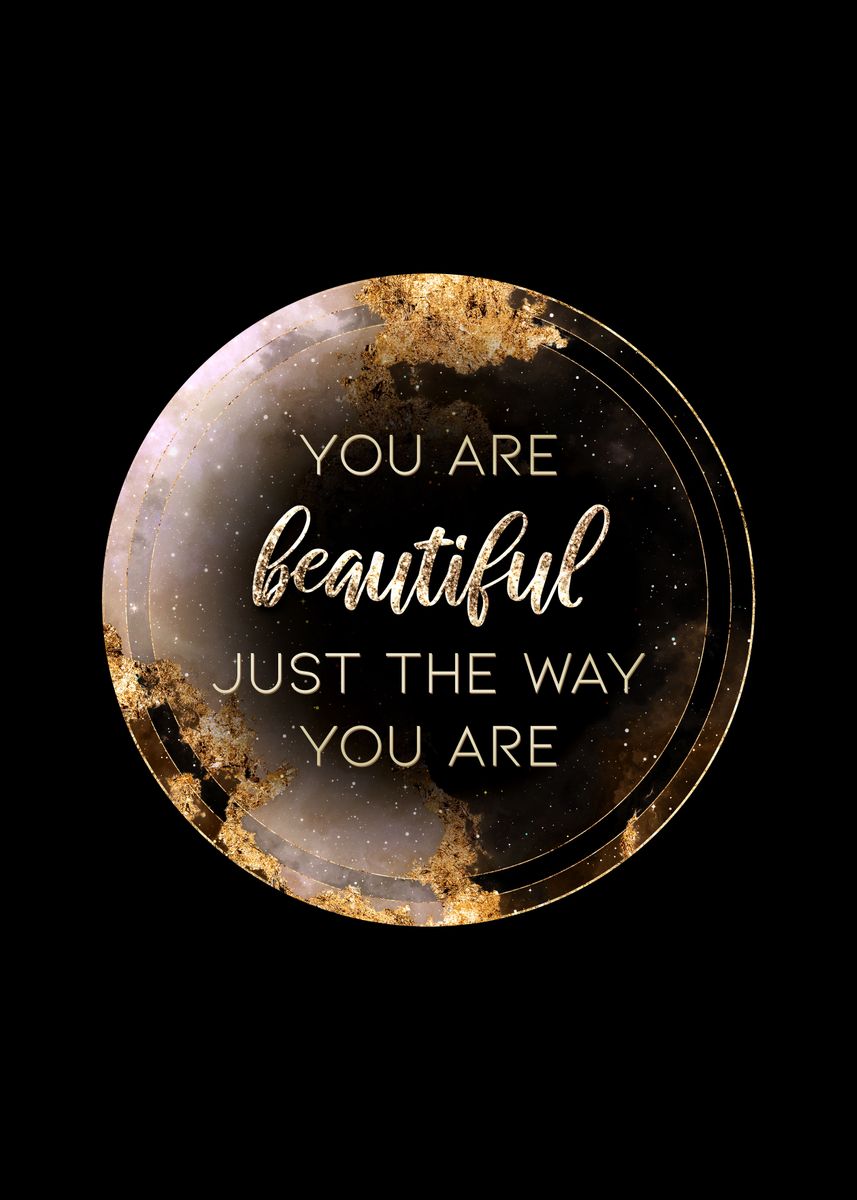 'You Are Beautiful Inspire' Poster by Holy Rock Design | Displate