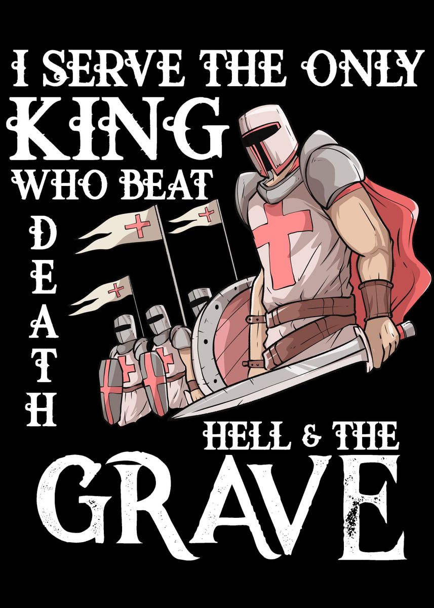 'Crusader Army Knights Art' Poster, picture, metal print, paint by ...