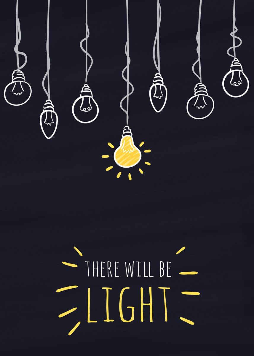 'There Will Be Light 2' Poster, picture, metal print, paint by ...