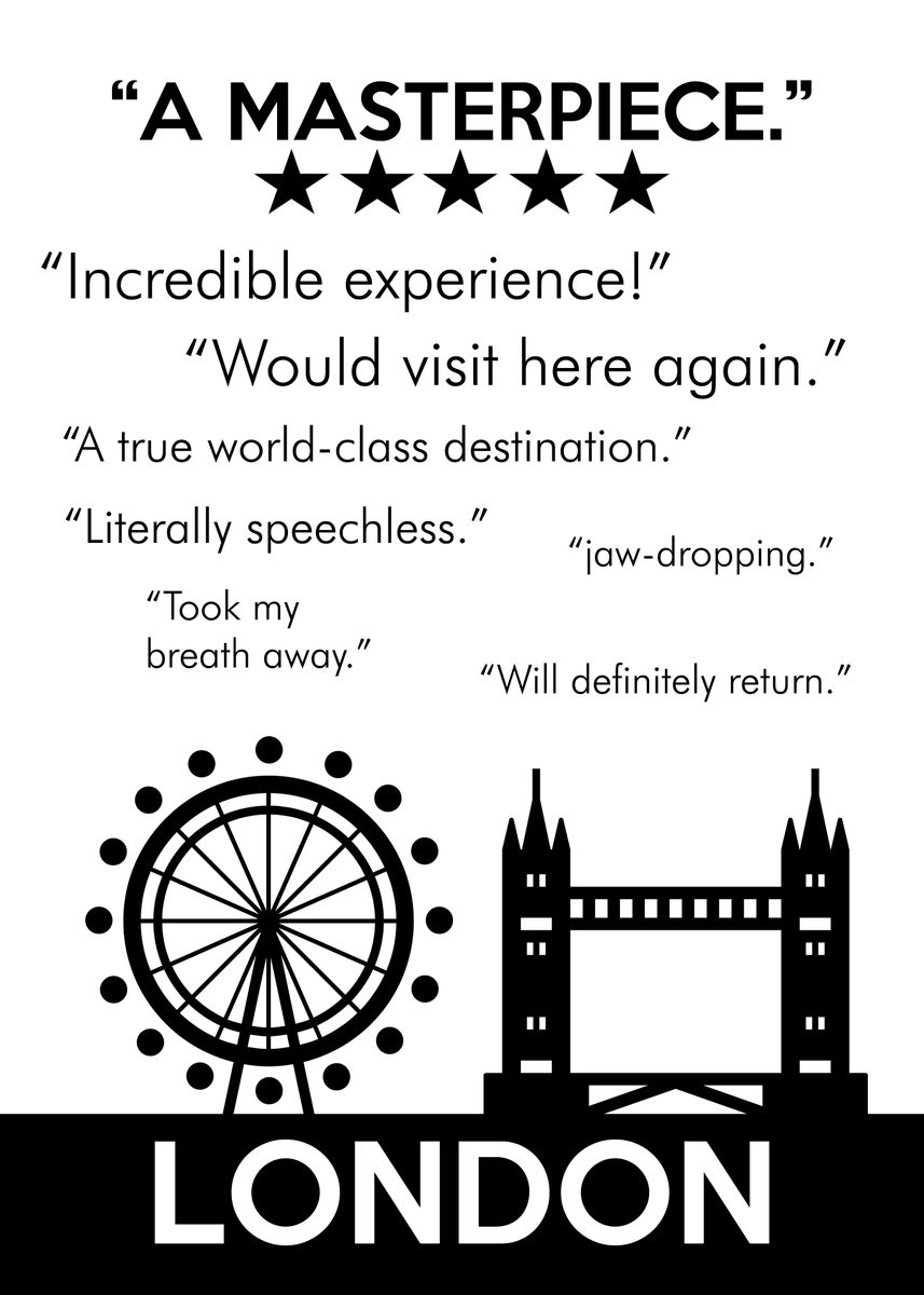 'LONDON MASTERPIECE' Poster, picture, metal print, paint by Atomic ...