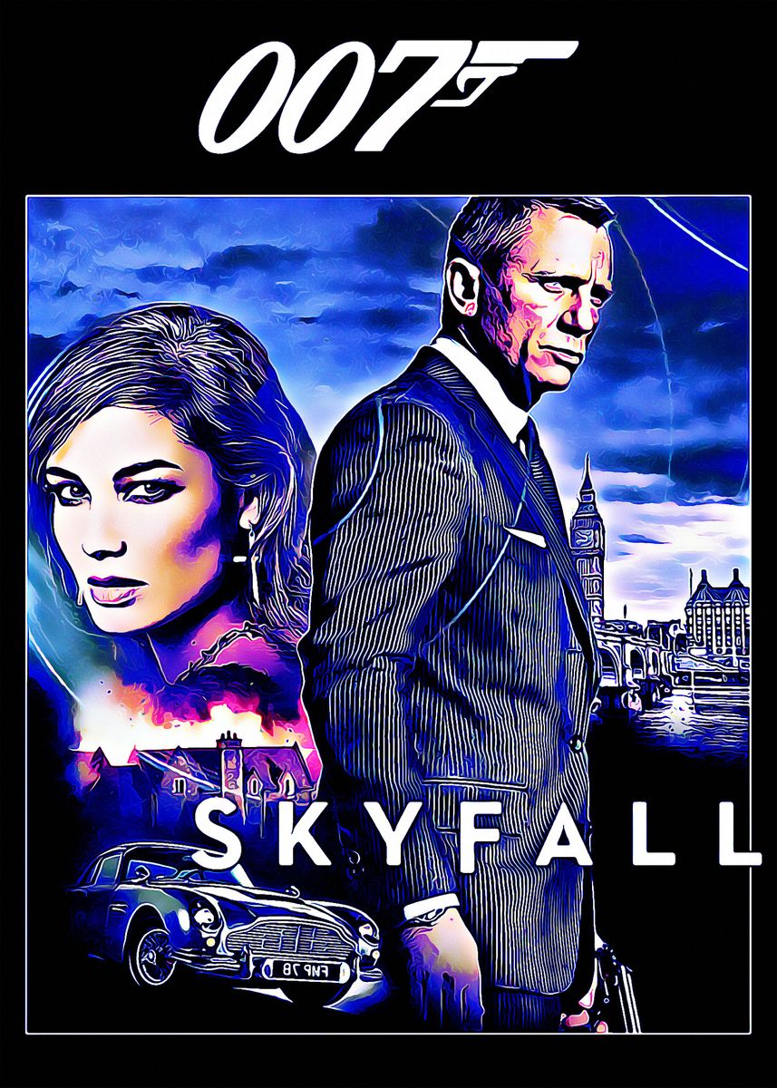 'Skyfall 2' Poster, picture, metal print, paint by Kaye Luca | Displate