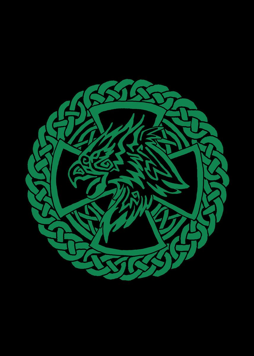 'Celtic Hawk' Poster, picture, metal print, paint by Astrablink7 ...