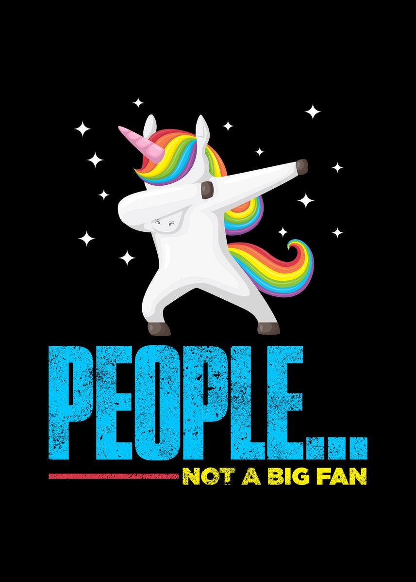 'People Not A Big Fan Funny' Poster by Visualz | Displate