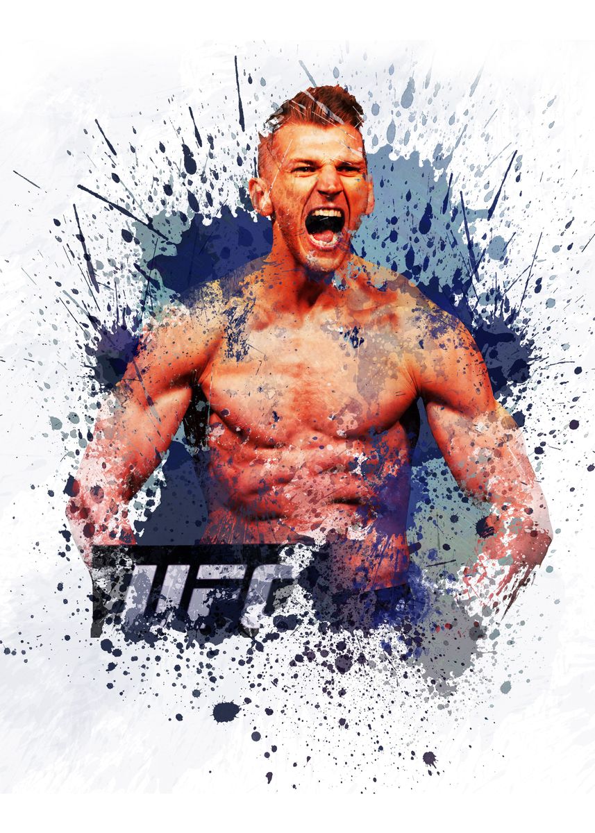'Dan Hooker UFC MMA' Poster, picture, metal print, paint by Jake Fizzy ...
