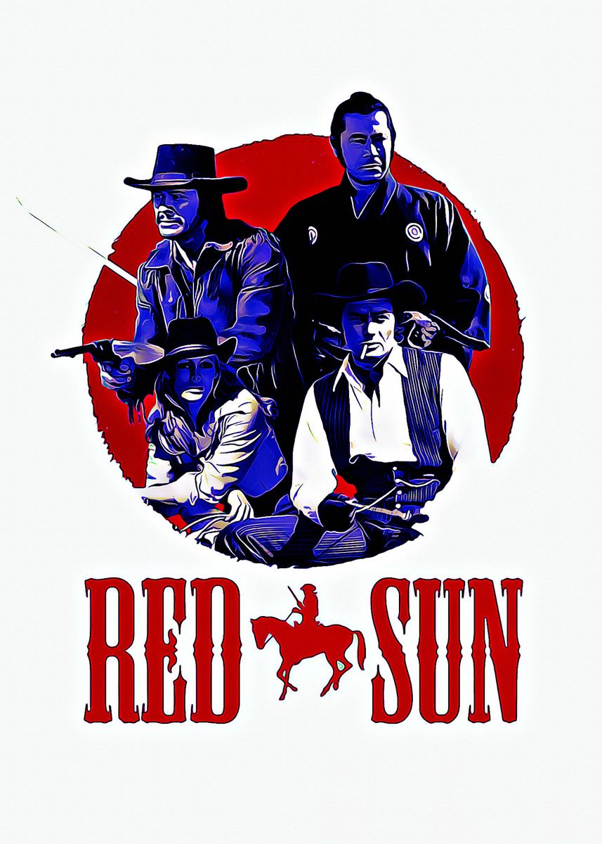 'Red Sun 2' Poster, picture, metal print, paint by Katerina Lim | Displate