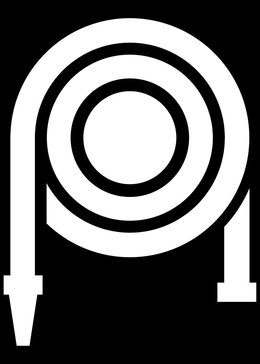 'Fire hose' Poster, picture, metal print, paint by Designzz | Displate