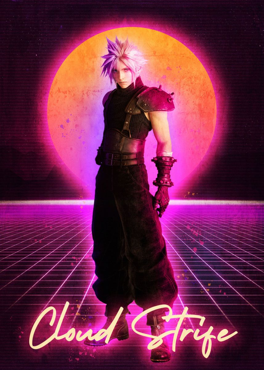 'Cloud Strife' Poster, picture, metal print, paint by tran duyet | Displate