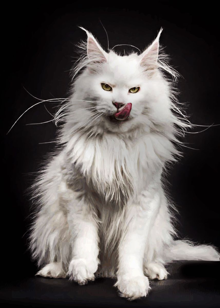 'Great Kitten' Poster, picture, metal print, paint by Bintang Studio ...