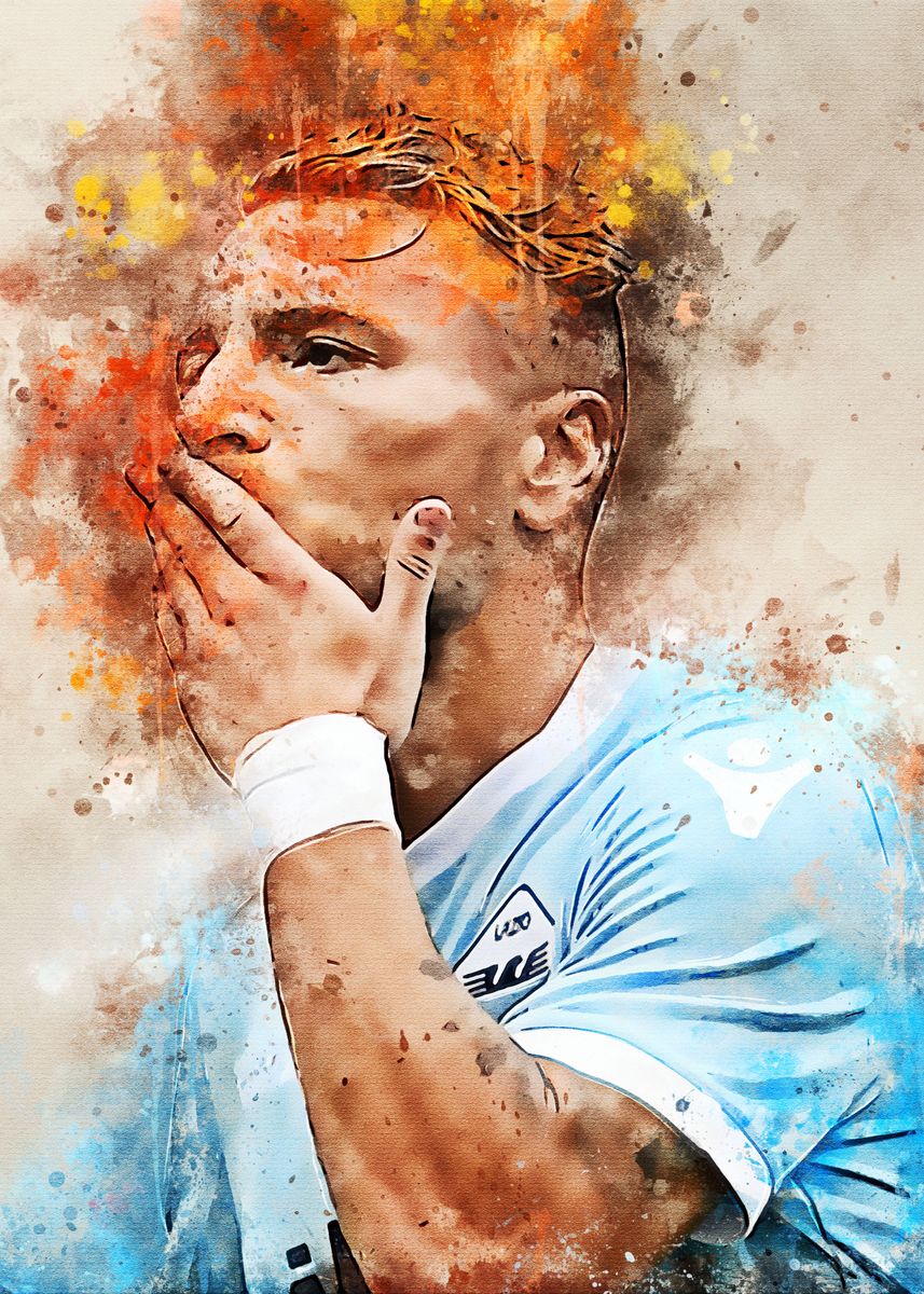 'Ciro Immobile ' Poster, picture, metal print, paint by Hipolito ...