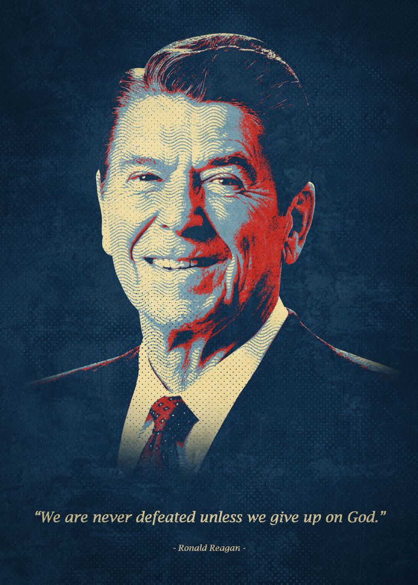 'Ronald Reagan quotes' Poster, picture, metal print, paint by Izmo ...