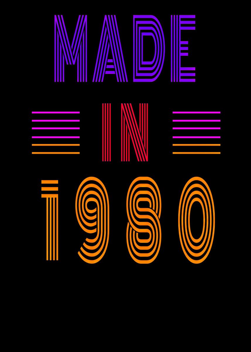 '40 birthday 40 years' Poster, picture, metal print, paint by ...