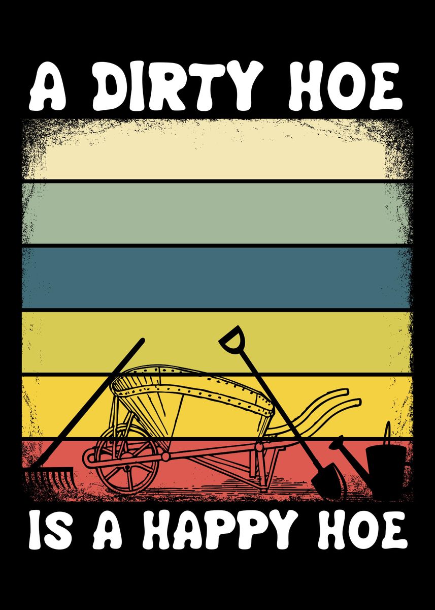 'A Dirty Hoe' Poster, picture, metal print, paint by Cooldruck | Displate
