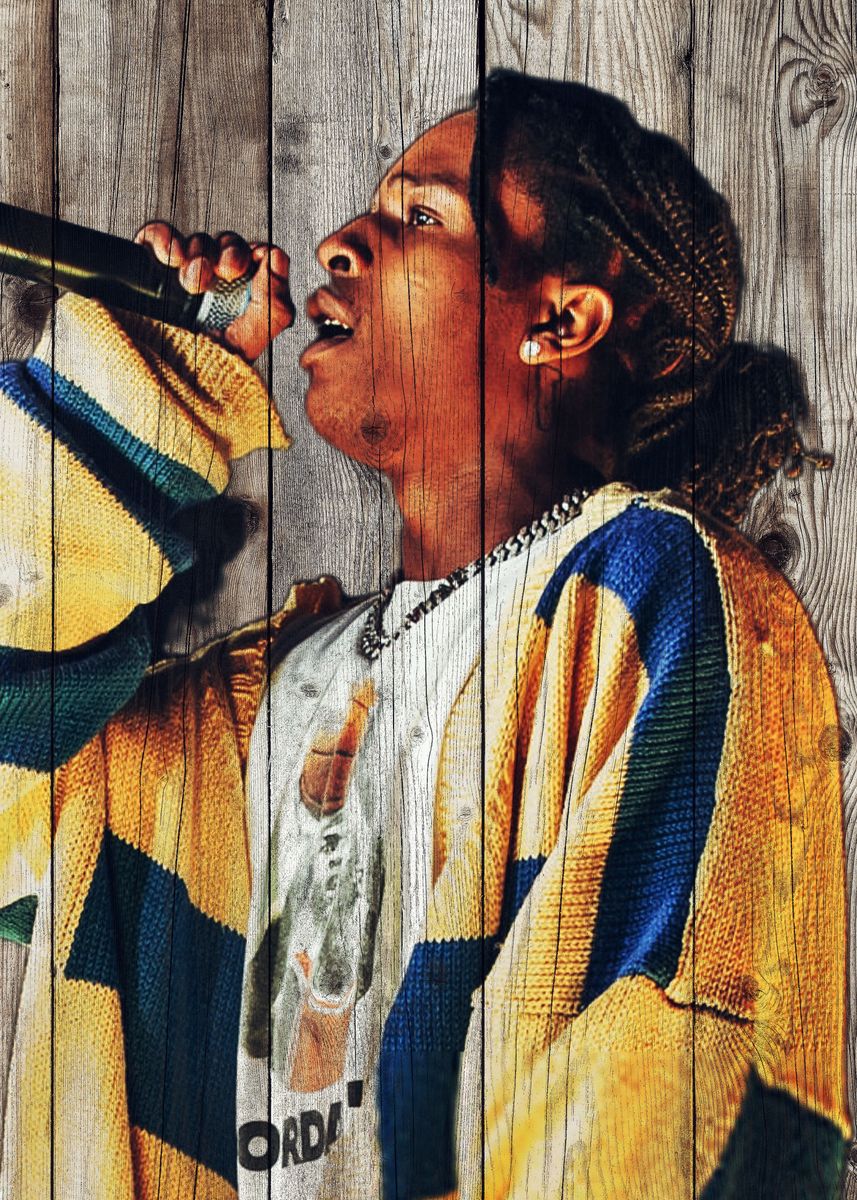 'ASAP Rocky' Poster, picture, metal print, paint by Dutton Jerrell | Displate