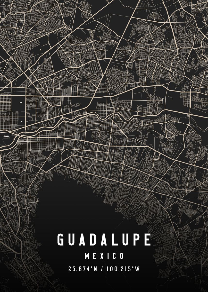 'Guadalupe Mexico' Poster, picture, metal print, paint by Five Senses ...