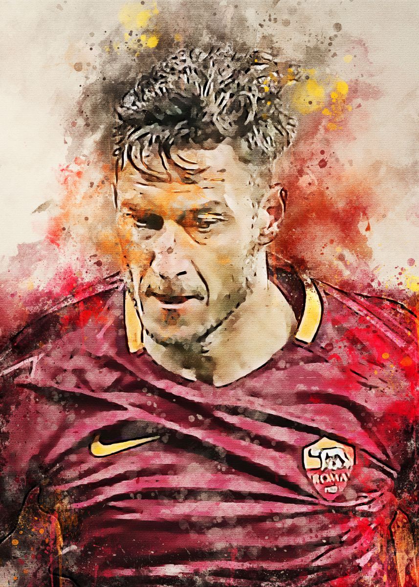 'Francesco Totti ' Poster, picture, metal print, paint by Hipolito ...