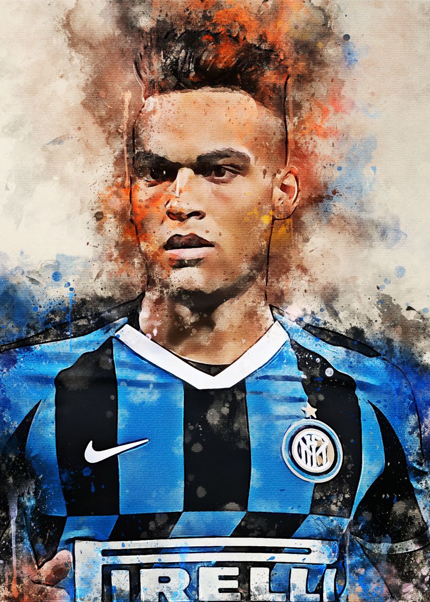 'Lautaro Martinez' Poster by Buster Rameau | Displate