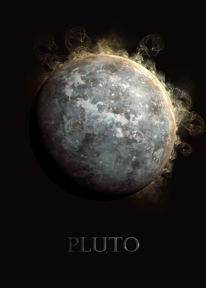 'Pluto' Poster by The Bright Art | Displate