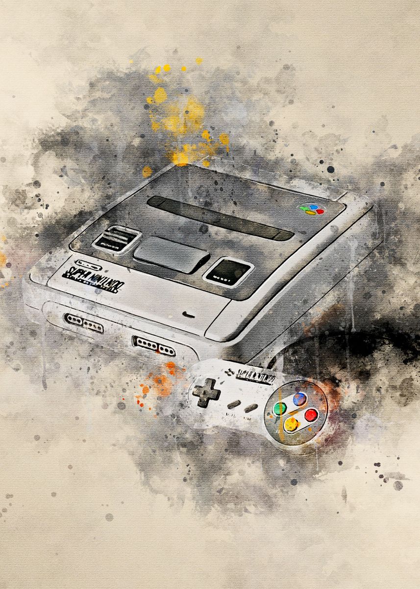 'Gaming' Poster, picture, metal print, paint by Sky Empire | Displate