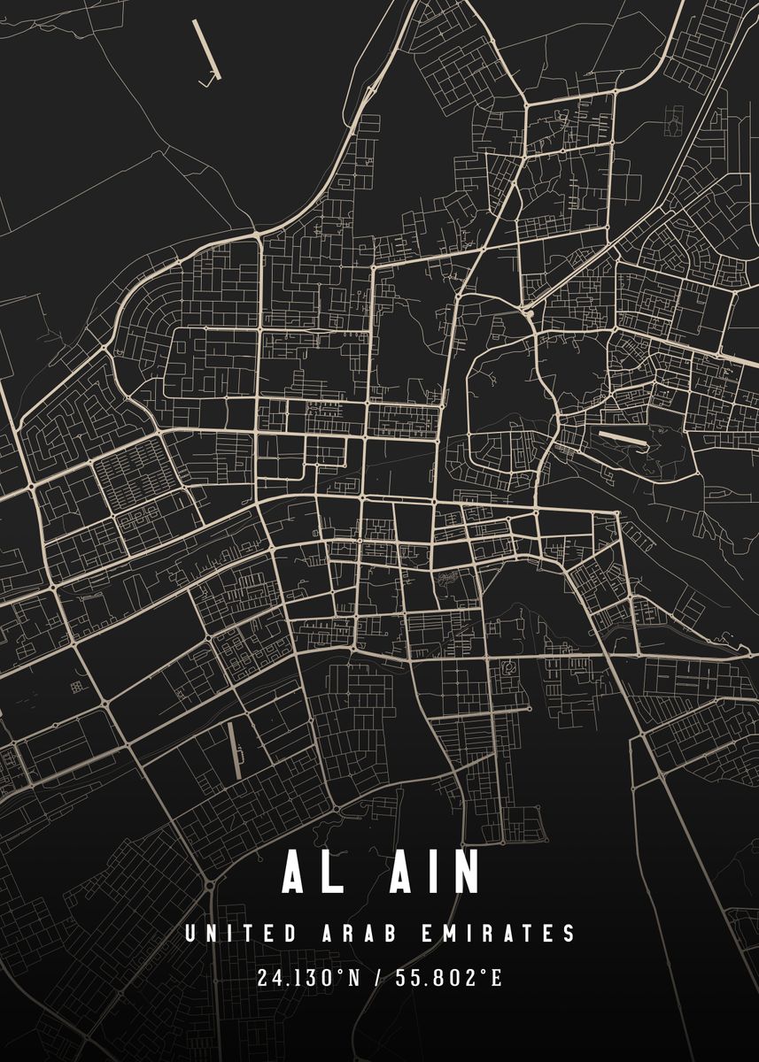 'Al Ain UAE' Poster by Five Senses Art | Displate