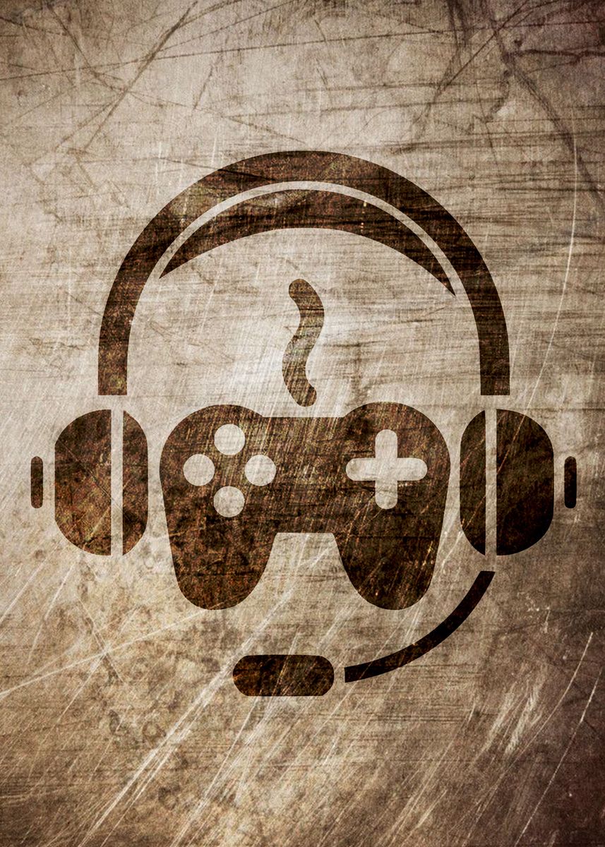 'Headset Metal' Poster by Atomic Chinook | Displate