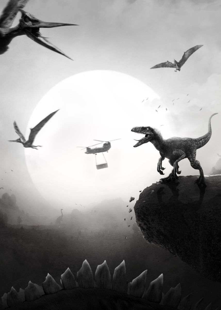 'Raptor' Poster, picture, metal print, paint by Noah Sips | Displate