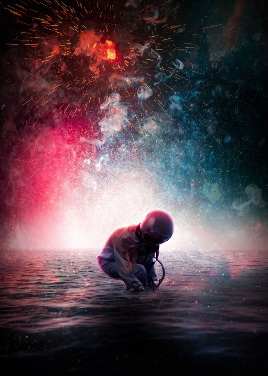 'Exploring' Poster, picture, metal print, paint by Samas | Displate