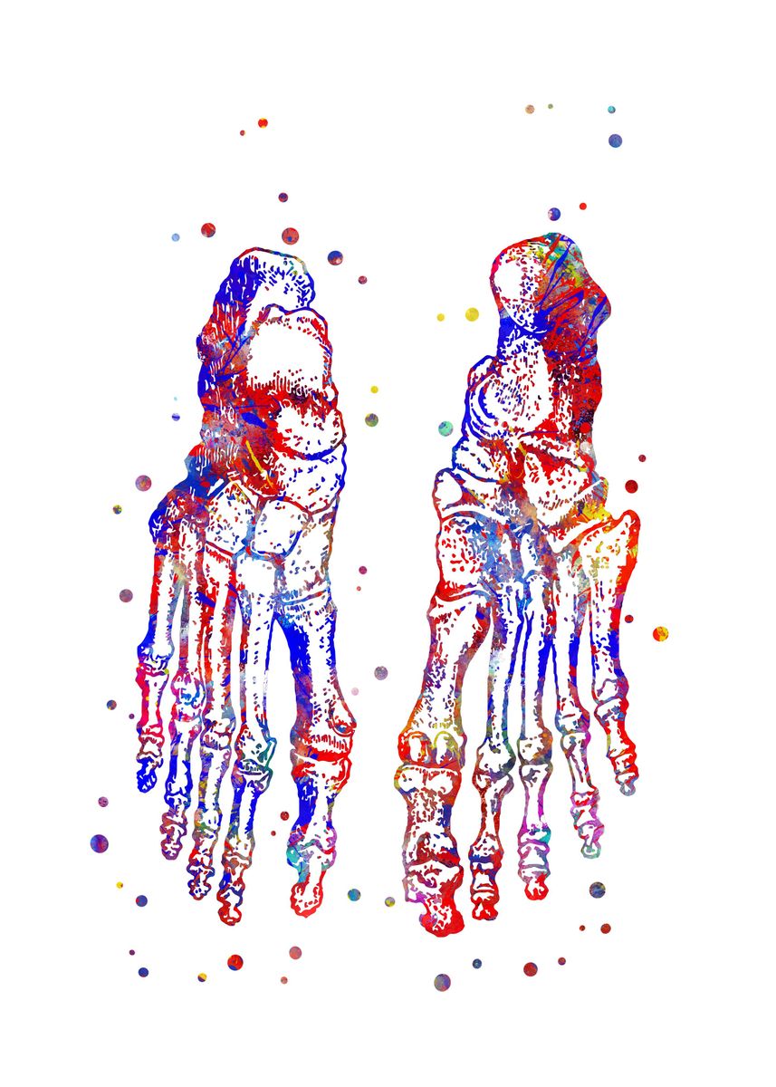 'Foot ' Poster by RosaliasArt | Displate