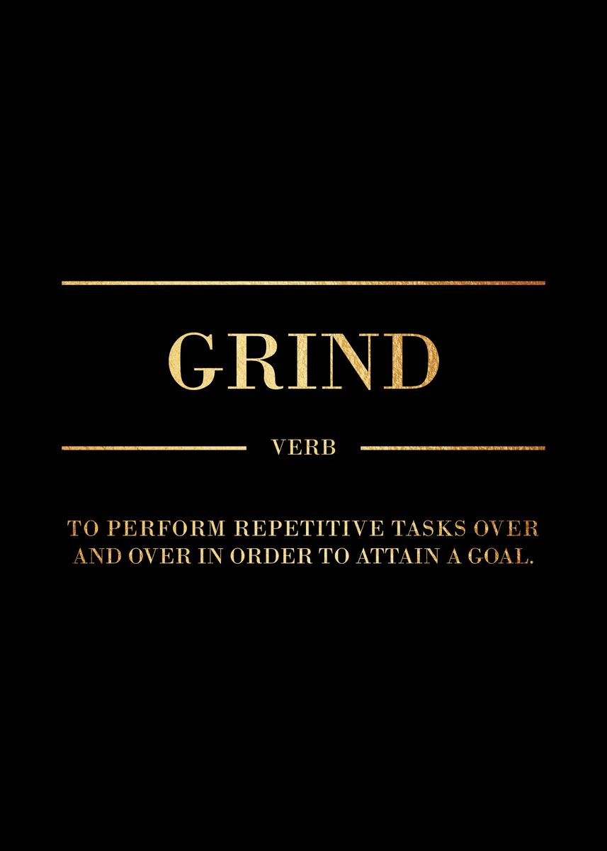 'Grind' Poster, picture, metal print, paint by Adam | Displate