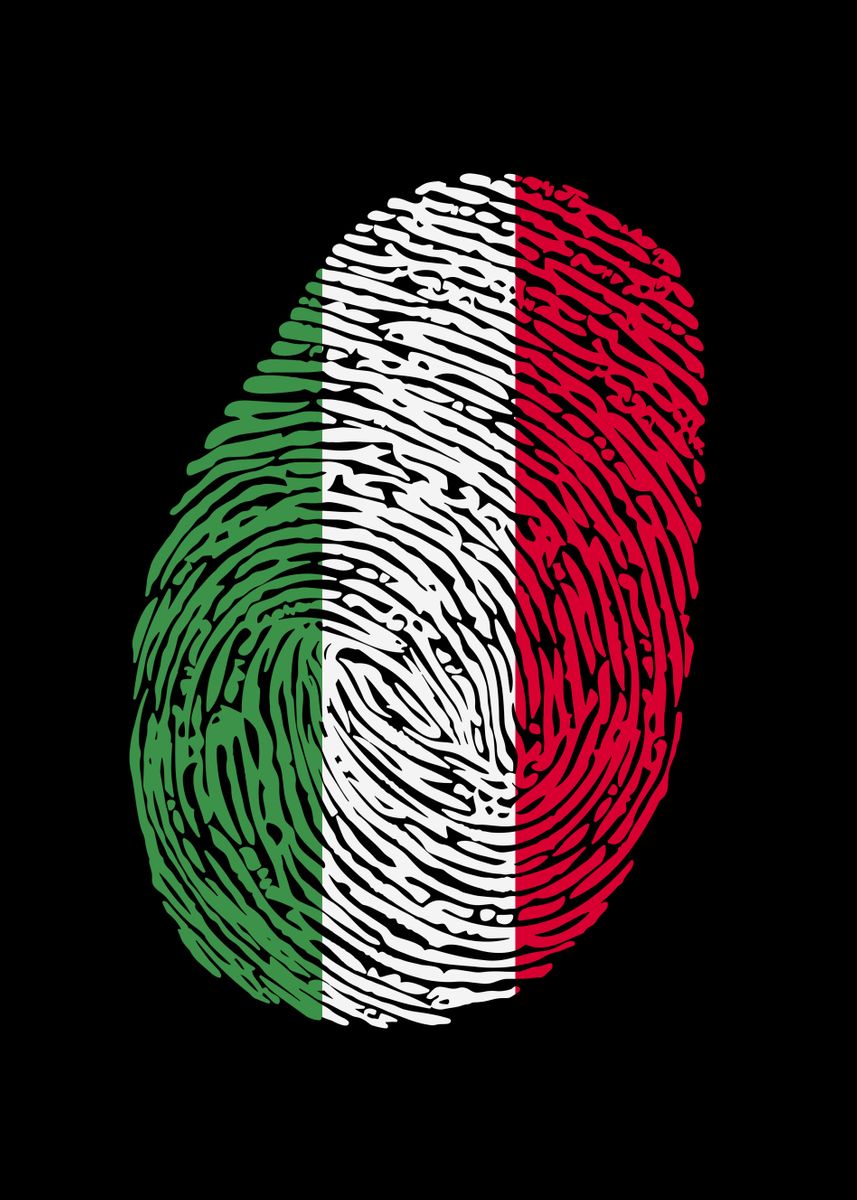 'Italia Fingerprint' Poster, picture, metal print, paint by schmugo ...