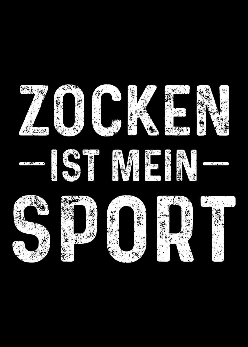 'Gaming Zocken Gamer Kontro' Poster, picture, metal print, paint by ...