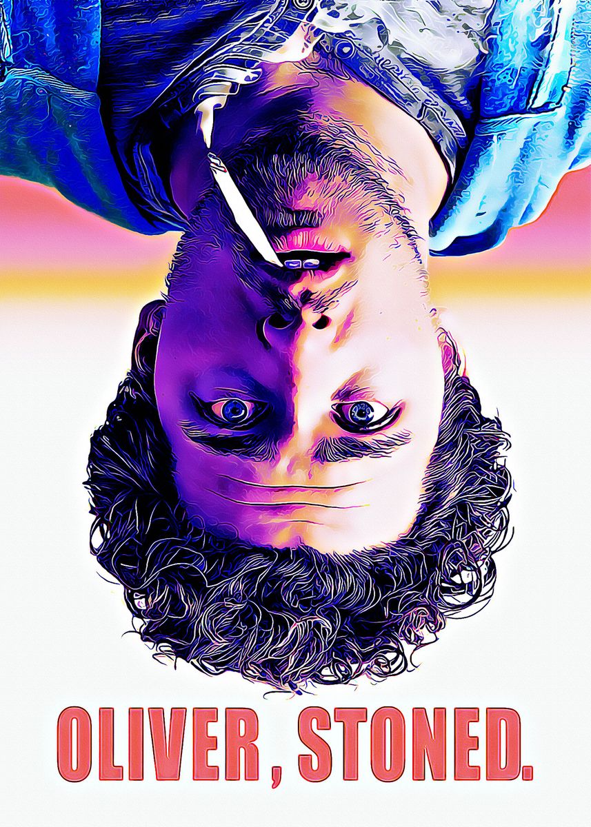 'Oliver Stoned' Poster, picture, metal print, paint by Elisa Woodard ...