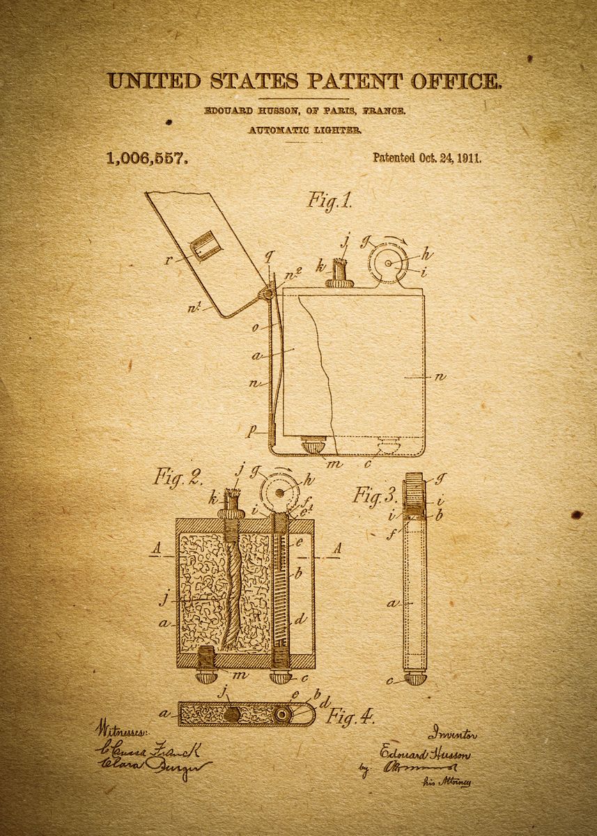'Automatic Lighter ' Poster by Hawk | Displate