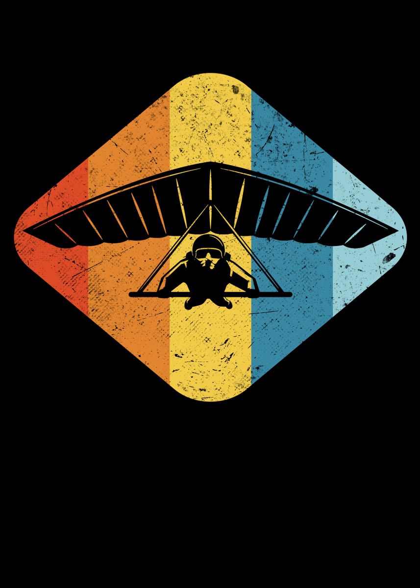 'Hang Glider Hang Gliding' Poster, picture, metal print, paint by Foxxy ...