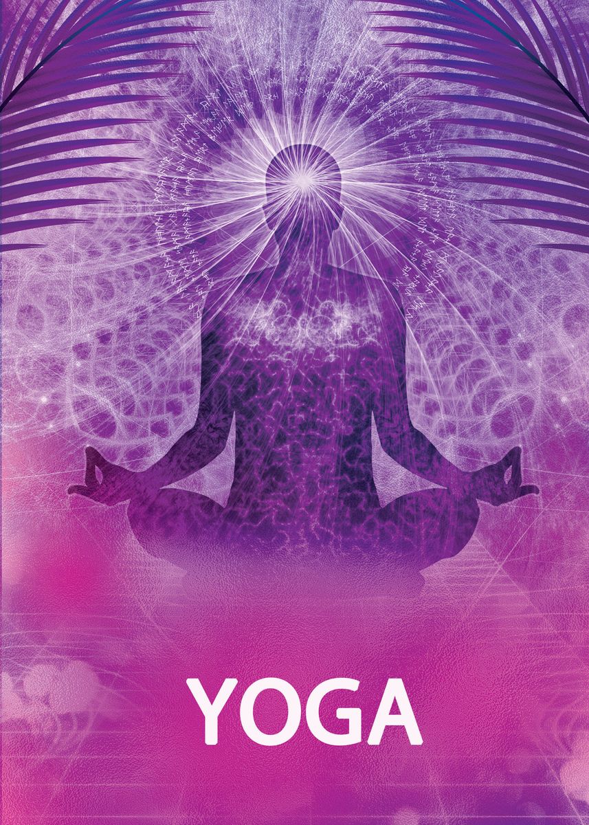 'Yoga Meditation Spiritual' Poster by Max Ronn | Displate