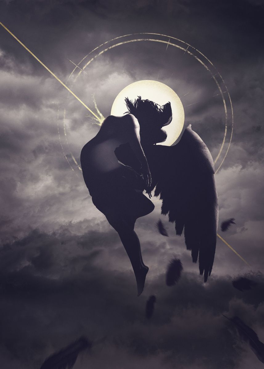 'The Falling' Poster, picture, metal print, paint by Patryk ...
