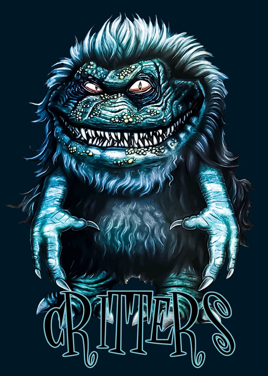 'Critters' Poster, picture, metal print, paint by Hizo Design | Displate