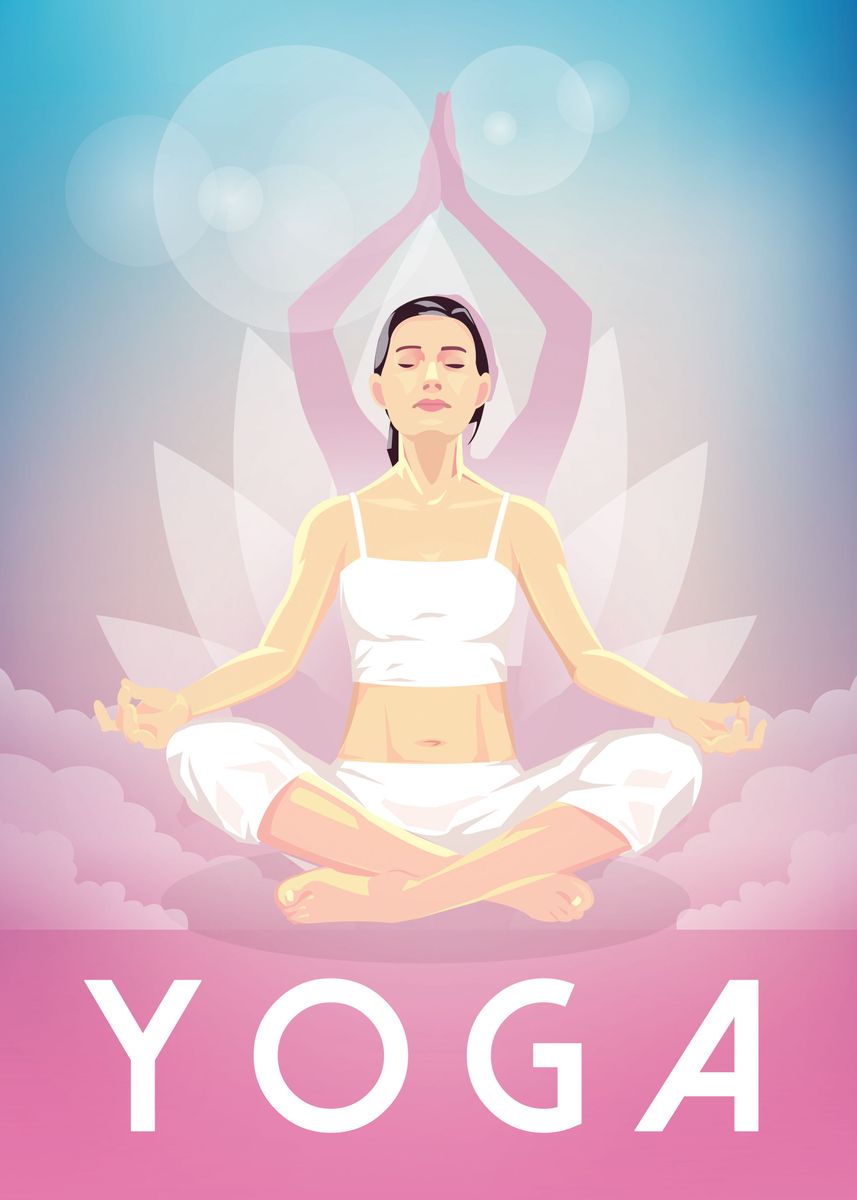 'Yoga Meditation ' Poster by Max Ronn | Displate