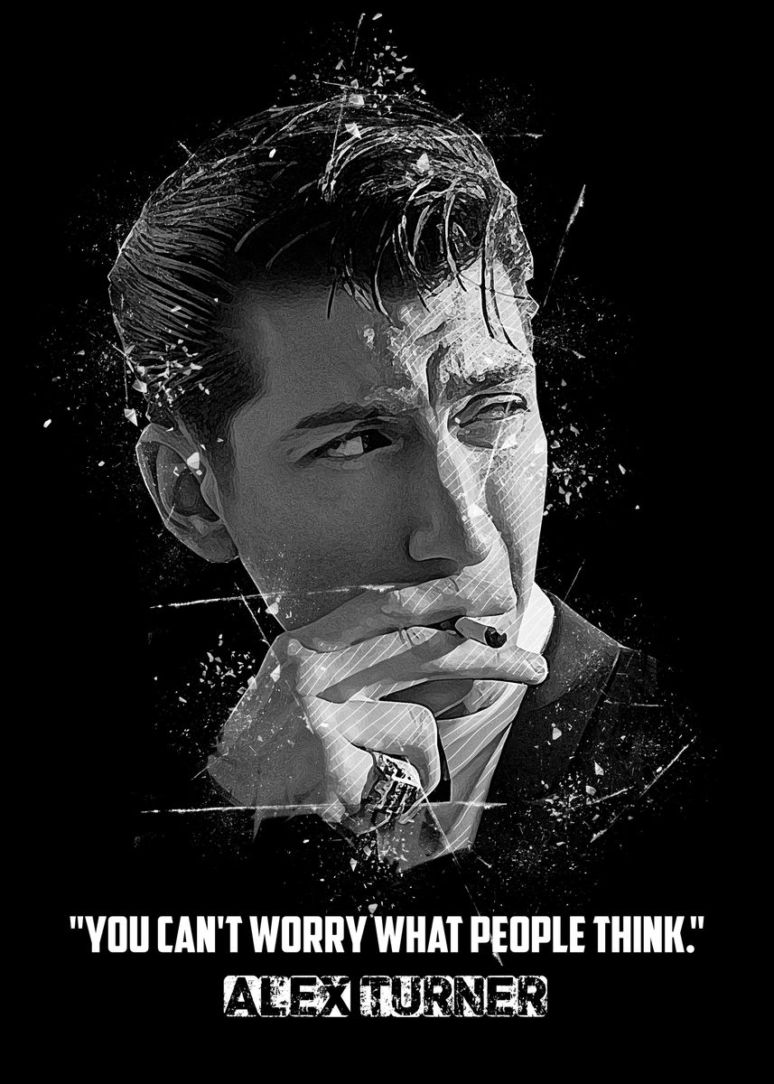 ' Alex Turner ' Poster, picture, metal print, paint by TI KI | Displate