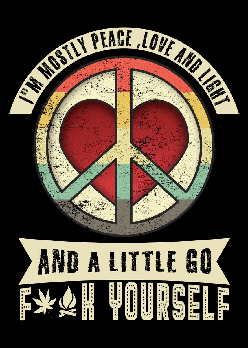 'Pasive Agressive Peace' Poster by ShirTom | Displate